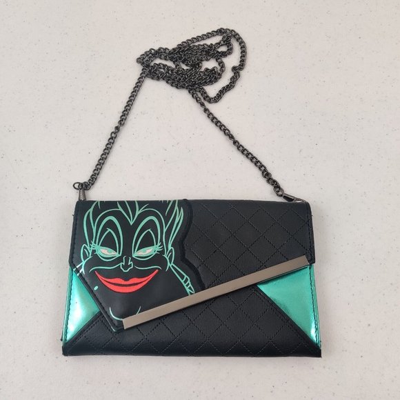 Disney | Bags | Disney Ursula Envelope Wallet With Chain Strap Little ...